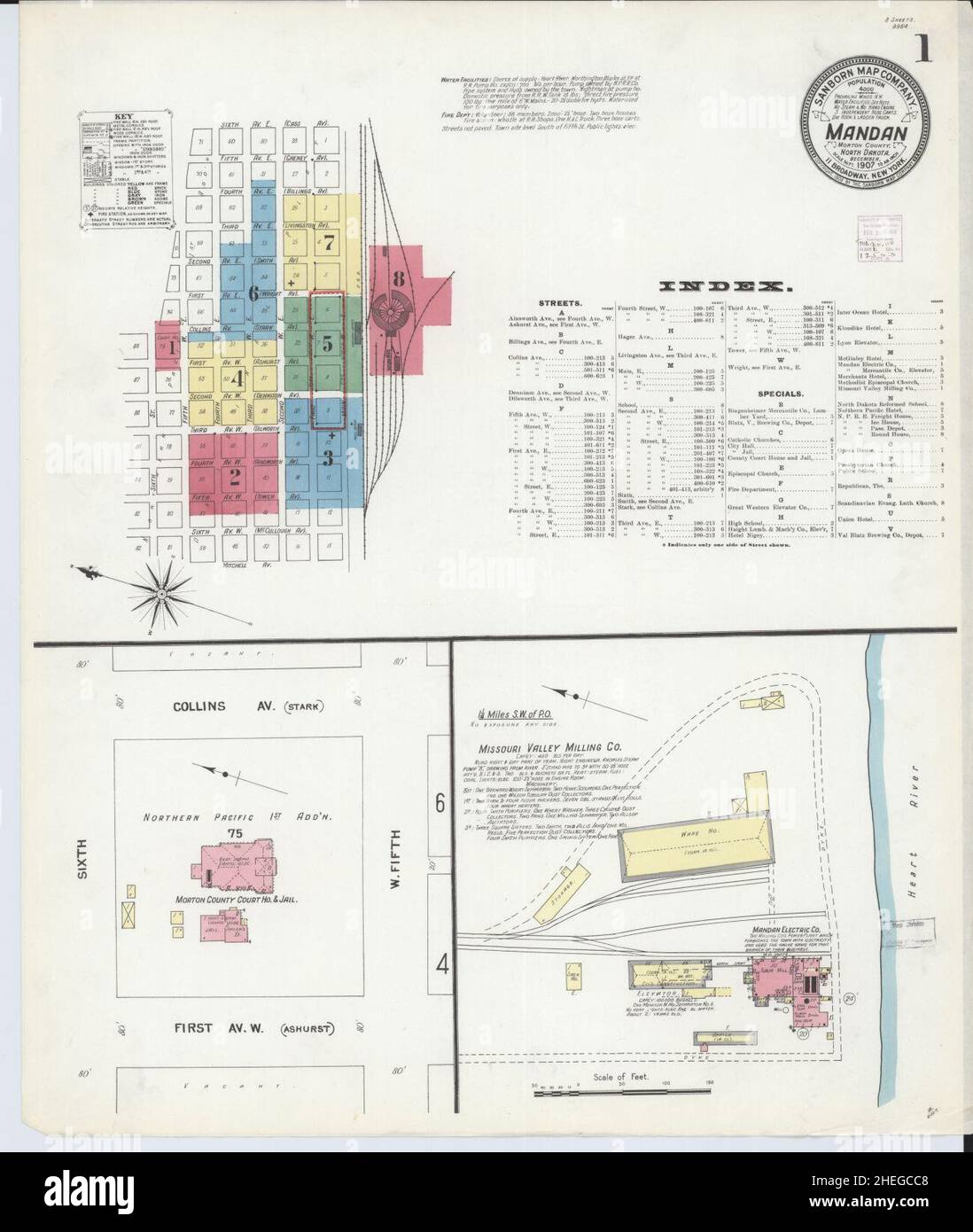 Sanborn Fire Insurance Map from Mandan, Morton County, North Dakota ...