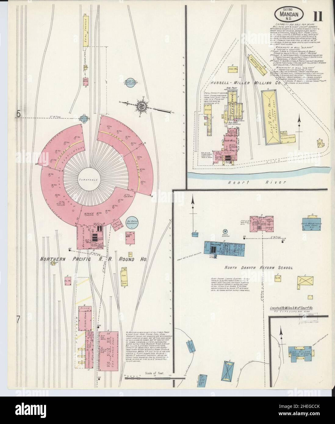 Map of mandan north dakota hi-res stock photography and images - Alamy