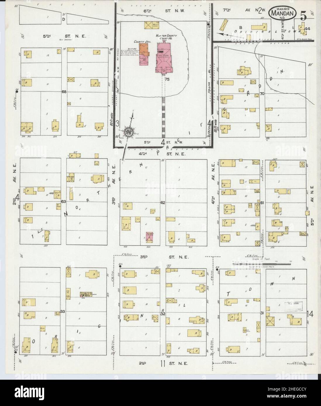 Map of mandan north dakota hi-res stock photography and images - Alamy