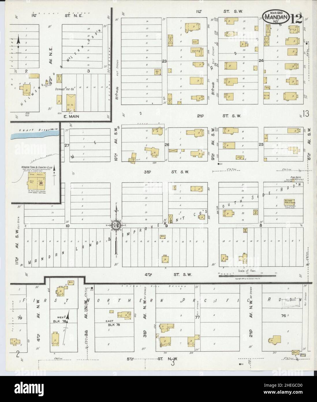 Mandan map hi-res stock photography and images - Alamy