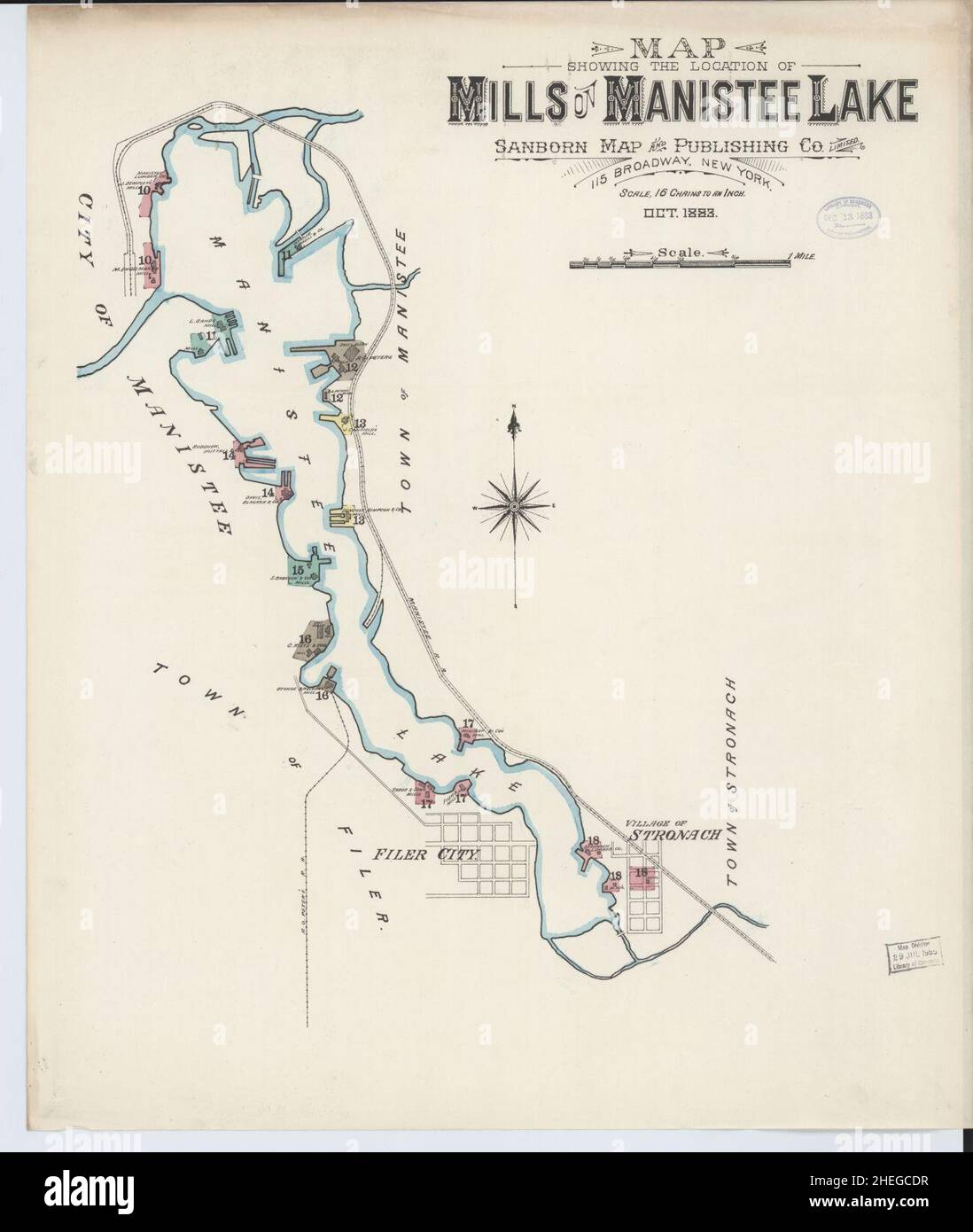 Map of manistee hi-res stock photography and images - Alamy