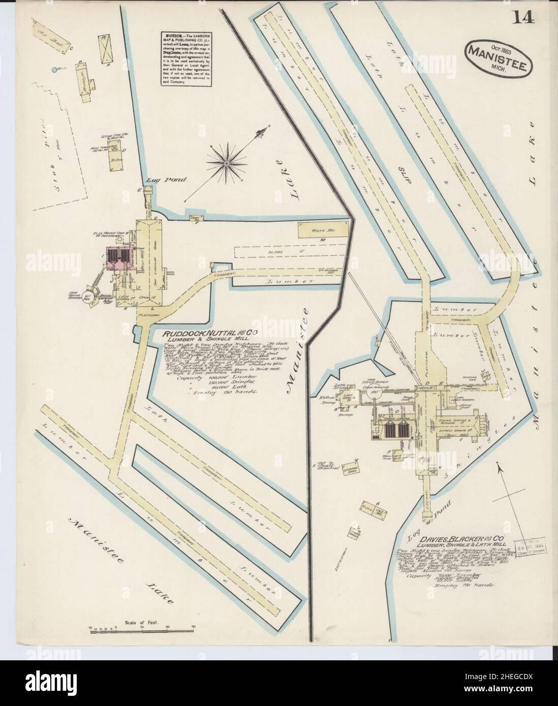 Map of manistee hi-res stock photography and images - Alamy