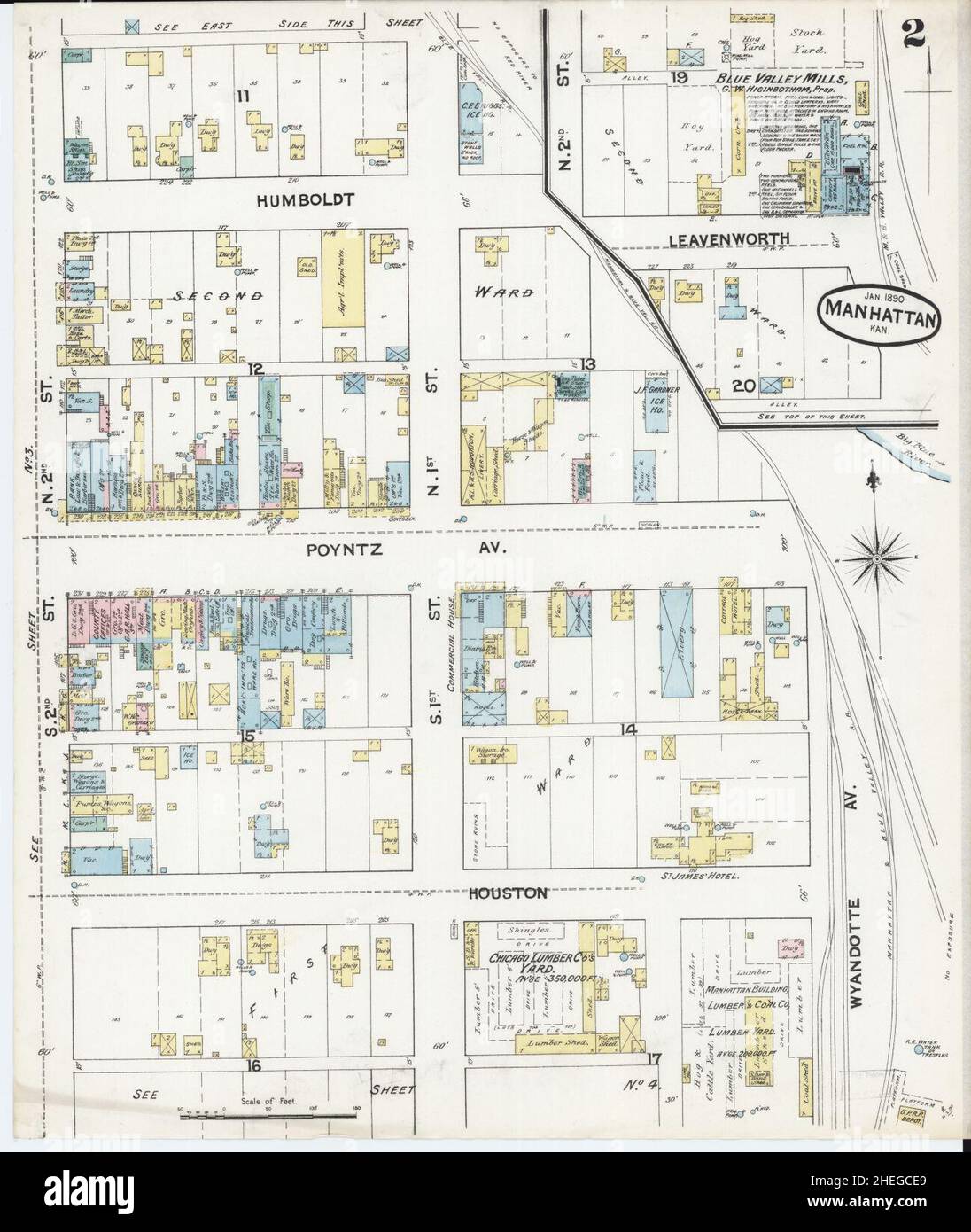 Riley county map hi-res stock photography and images - Alamy