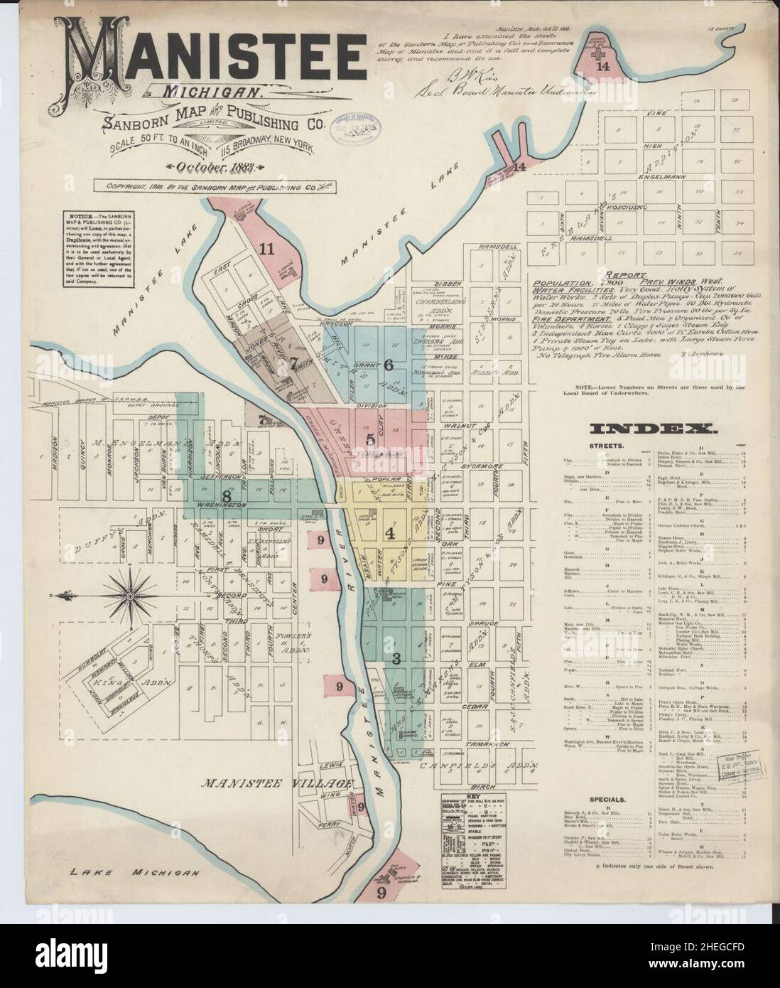 Map of manistee hi-res stock photography and images - Alamy