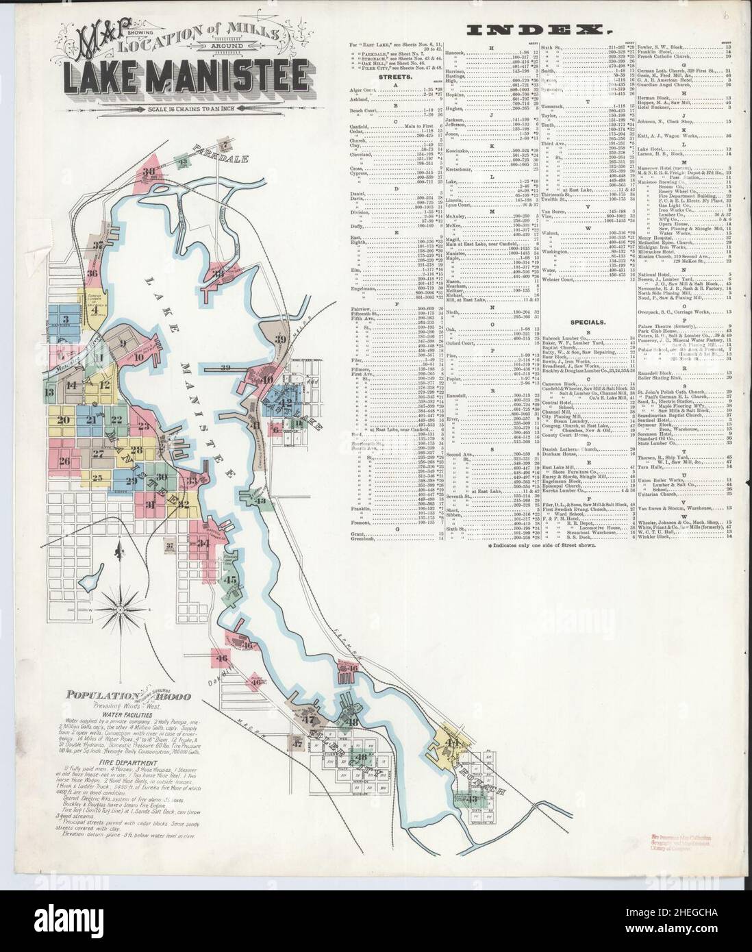 Map of manistee hi-res stock photography and images - Alamy