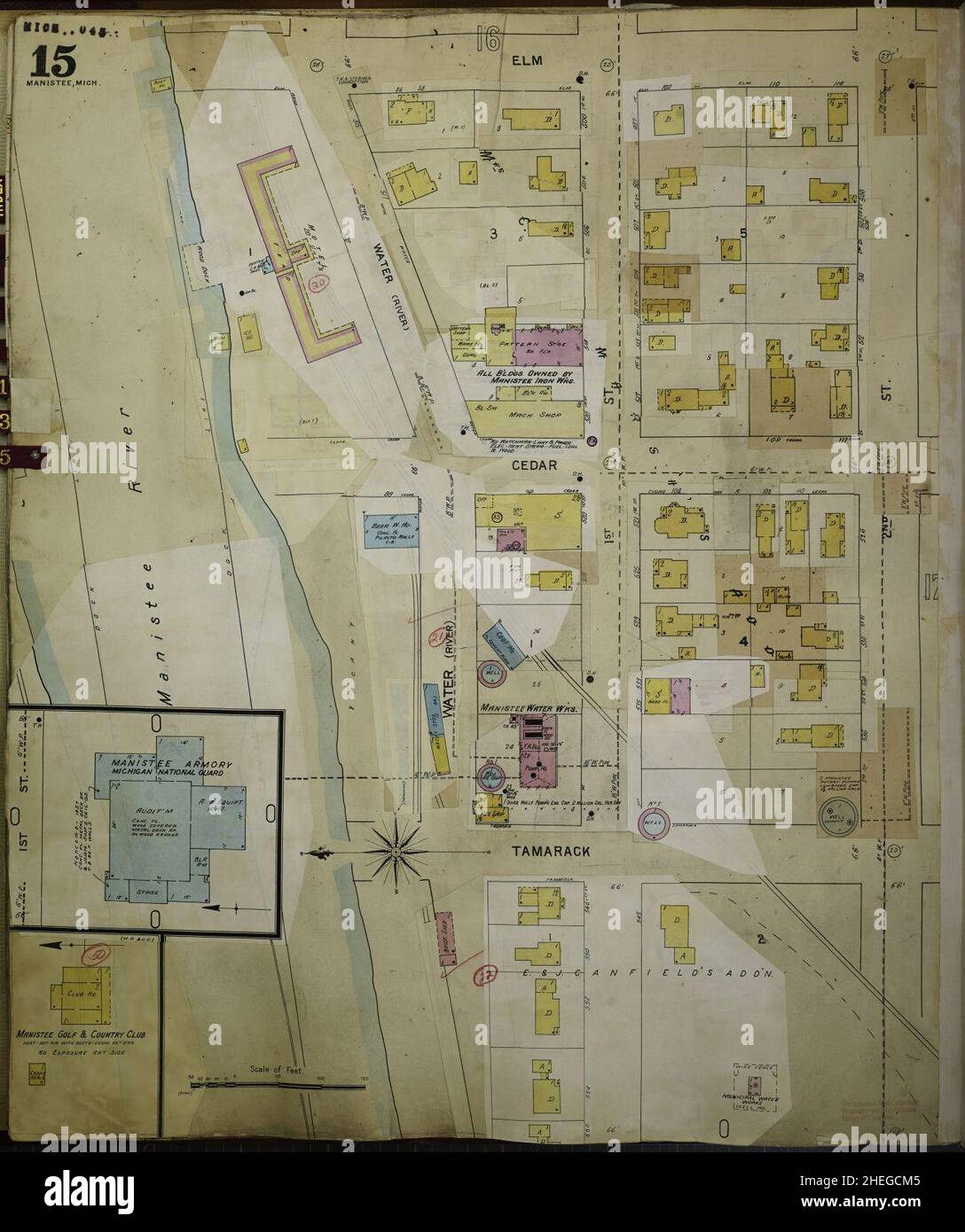 Map of manistee hi-res stock photography and images - Alamy