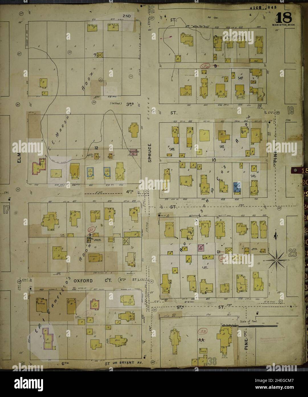 Sanborn Fire Insurance Map from Manistee, Manistee County, Michigan ...