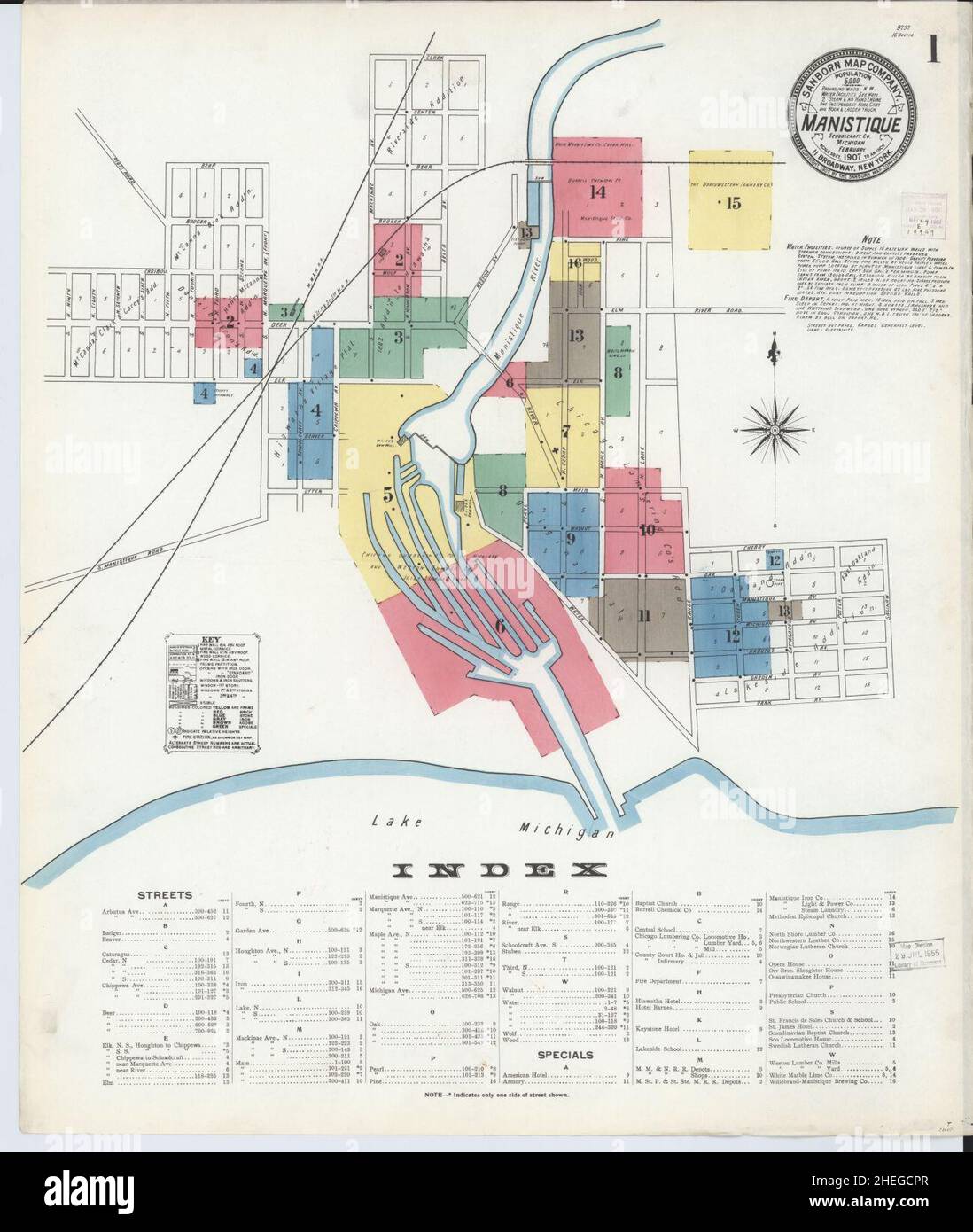 Schoolcraft map hi-res stock photography and images - Alamy