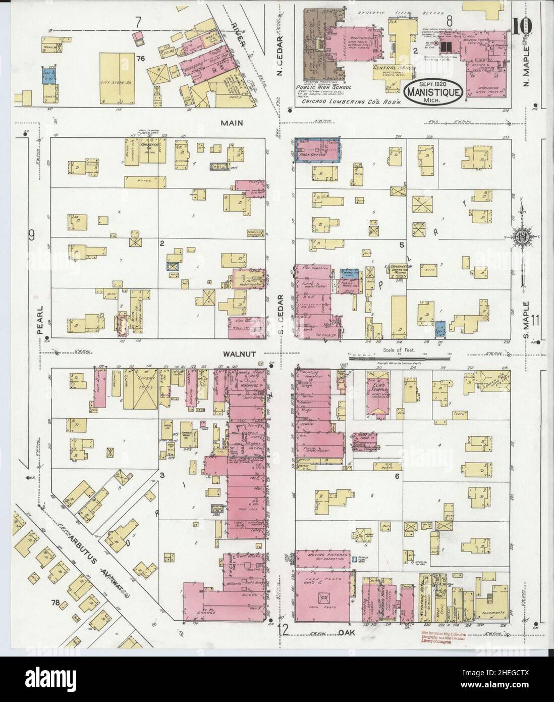 Map of schoolcraft hi-res stock photography and images - Alamy