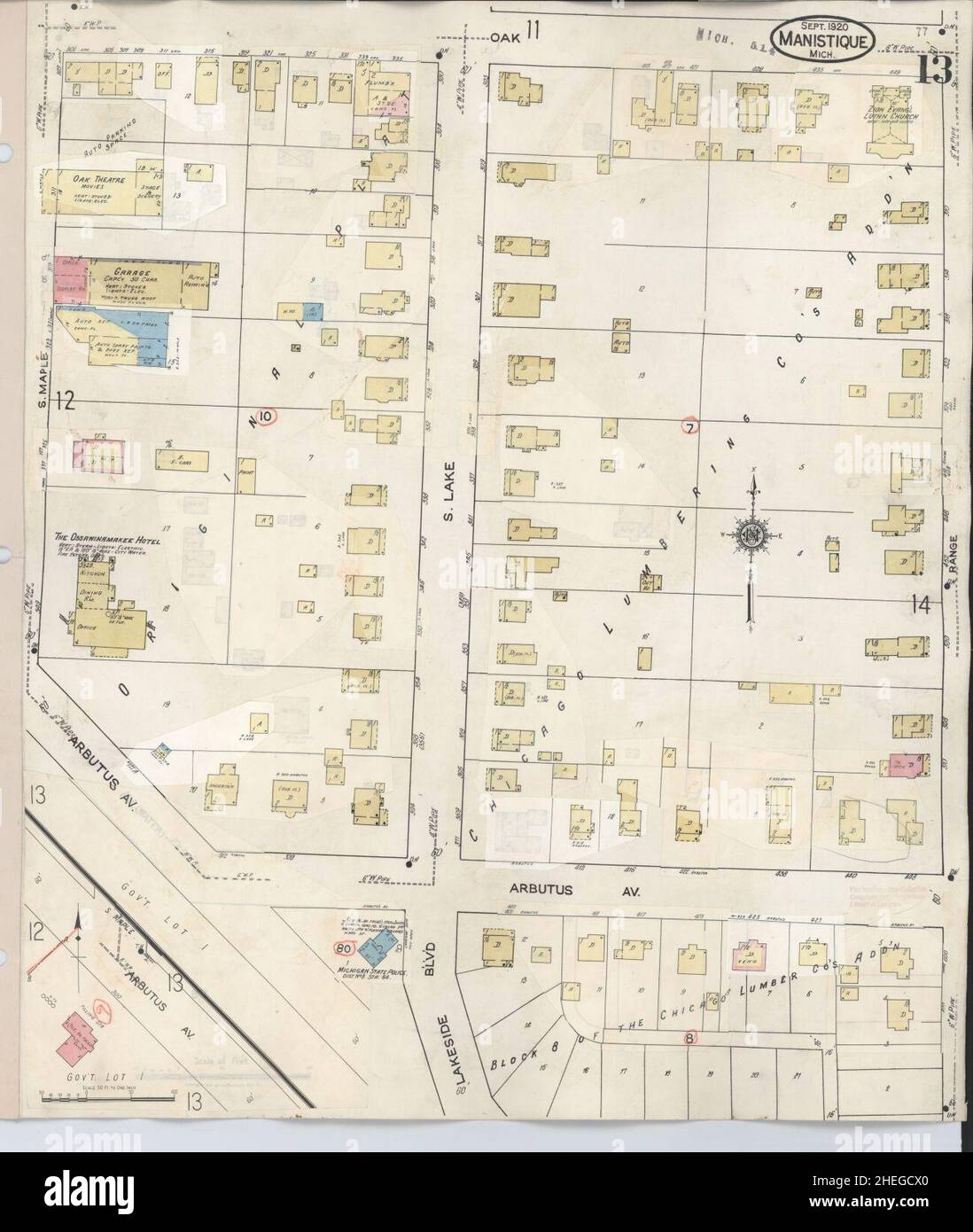 Schoolcraft map hi-res stock photography and images - Alamy