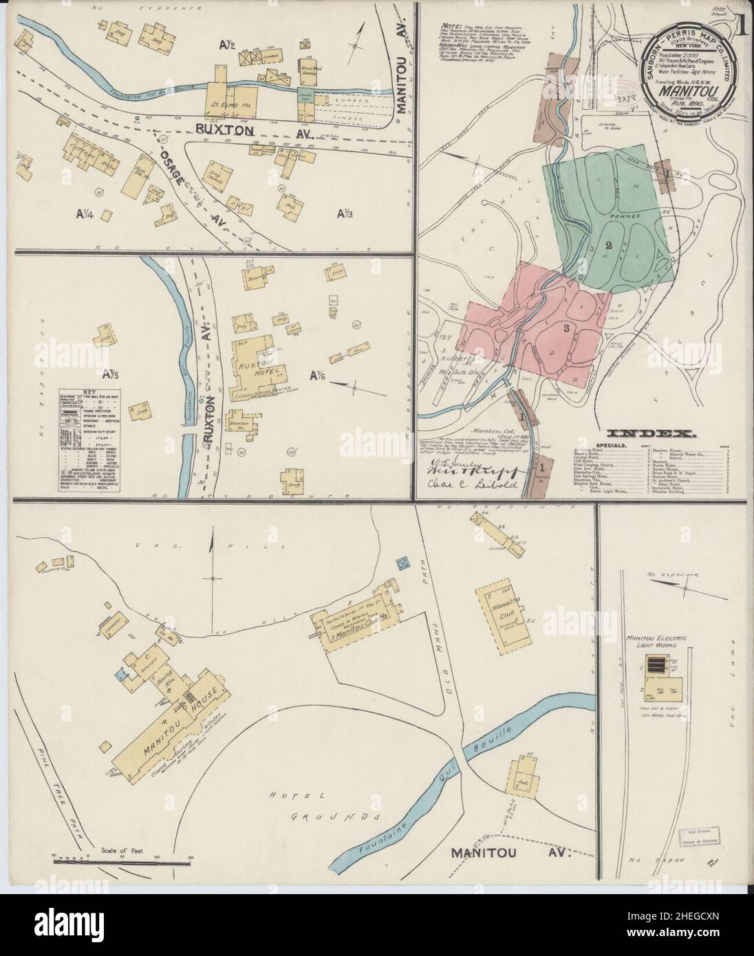 Map of manitou hi-res stock photography and images - Alamy