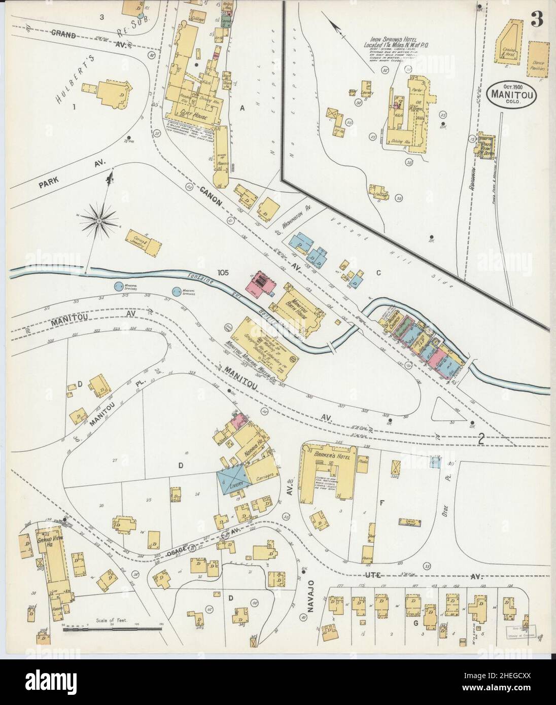 Map of manitou hi-res stock photography and images - Alamy