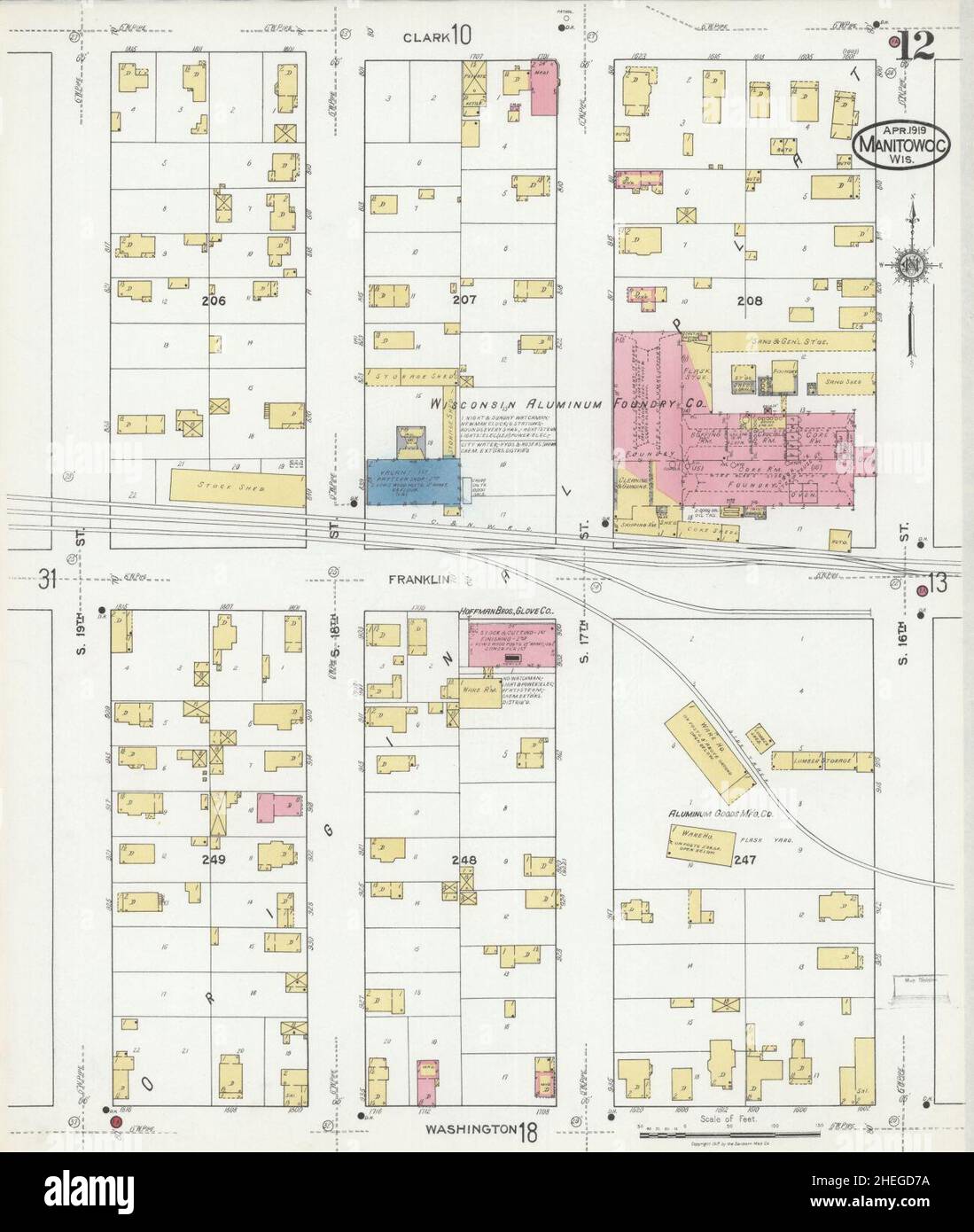 Manitowoc map hi-res stock photography and images - Alamy