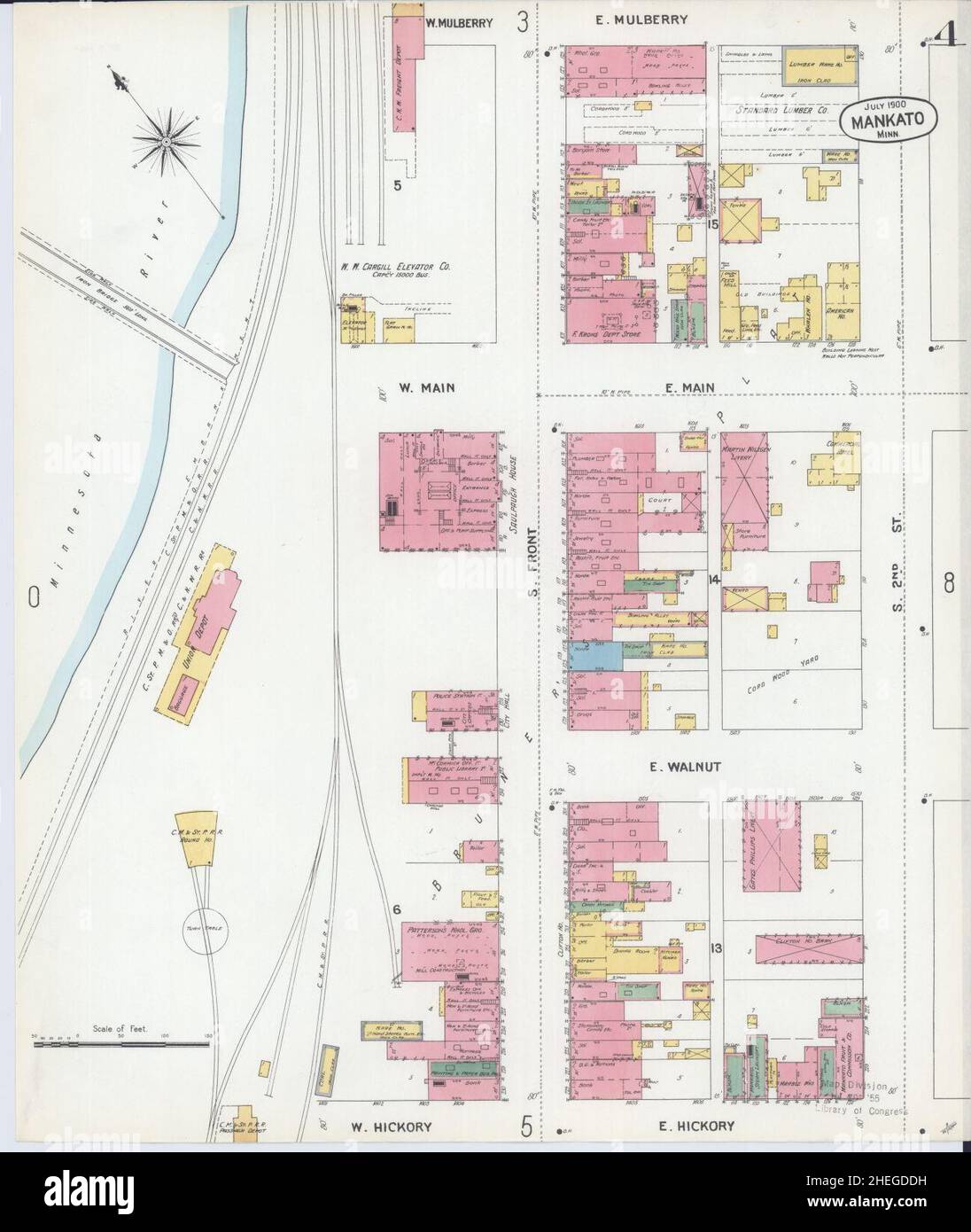 Map of mankato hi-res stock photography and images - Alamy