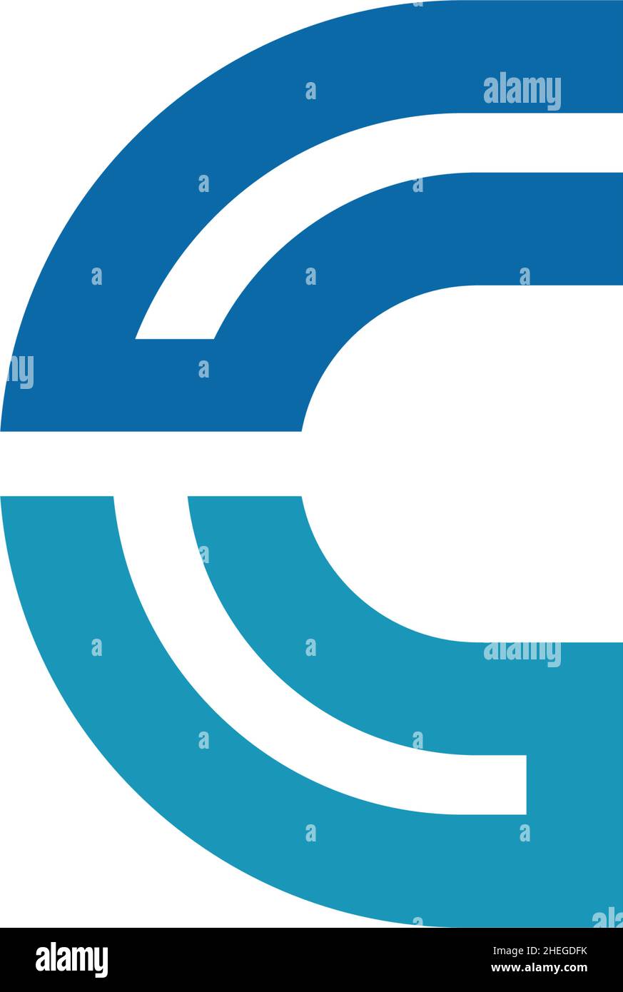 C letter technology app company vector logo design Stock Vector Image ...