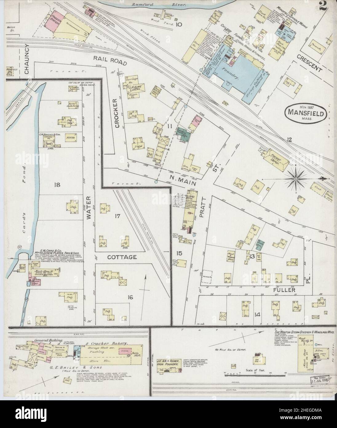 Map of mansfield hi-res stock photography and images - Alamy