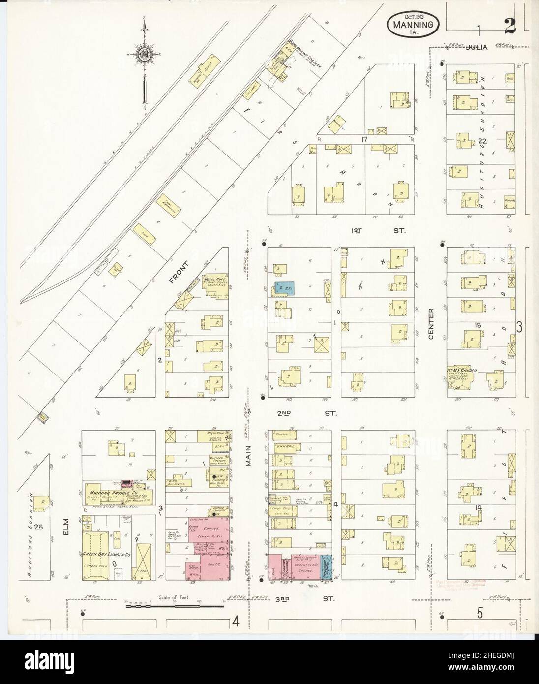 Manning iowa map hi-res stock photography and images - Alamy