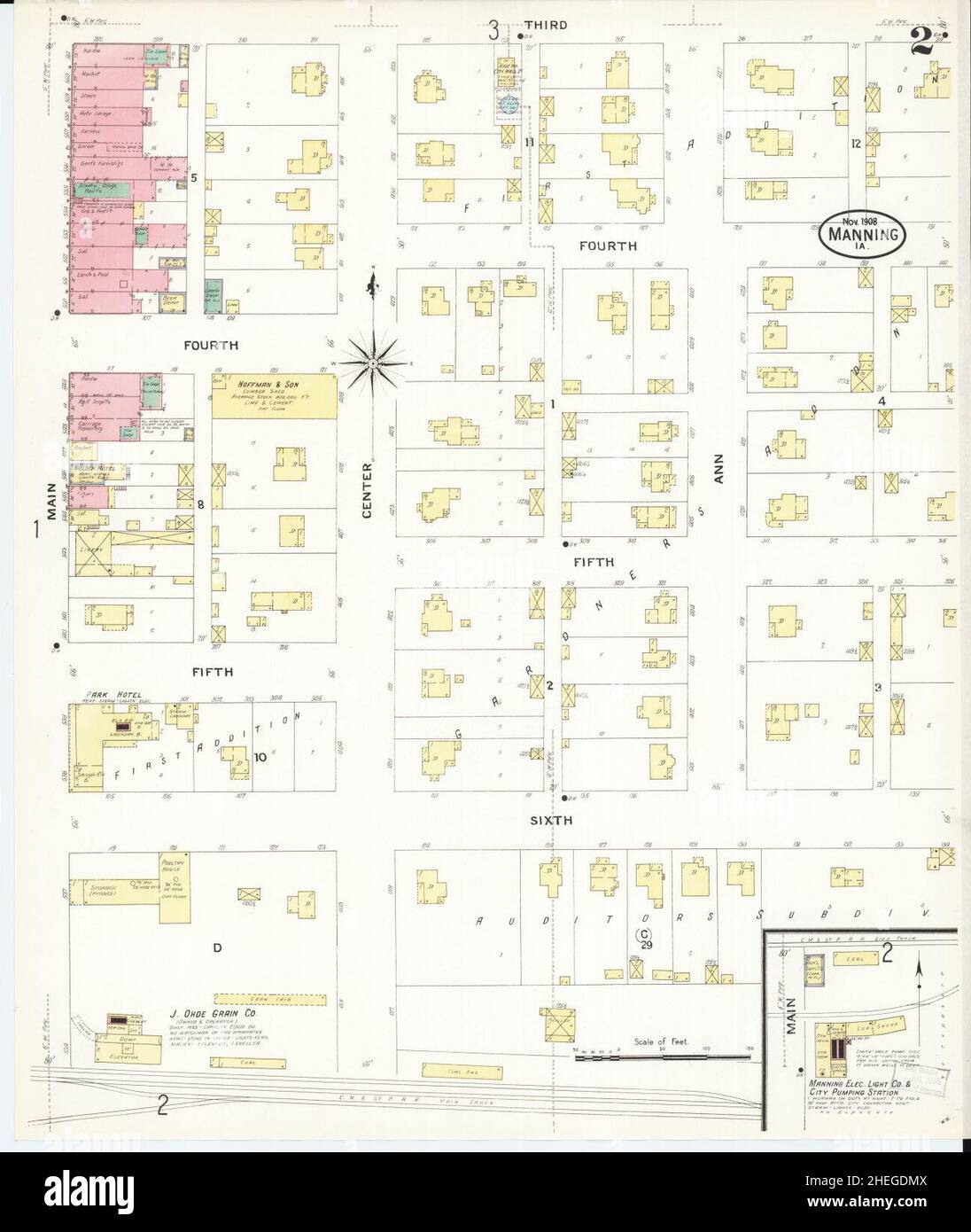 Manning iowa map hi-res stock photography and images - Alamy