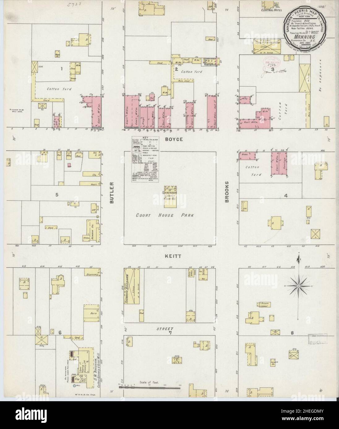 Map of manning south carolina hi-res stock photography and images - Alamy