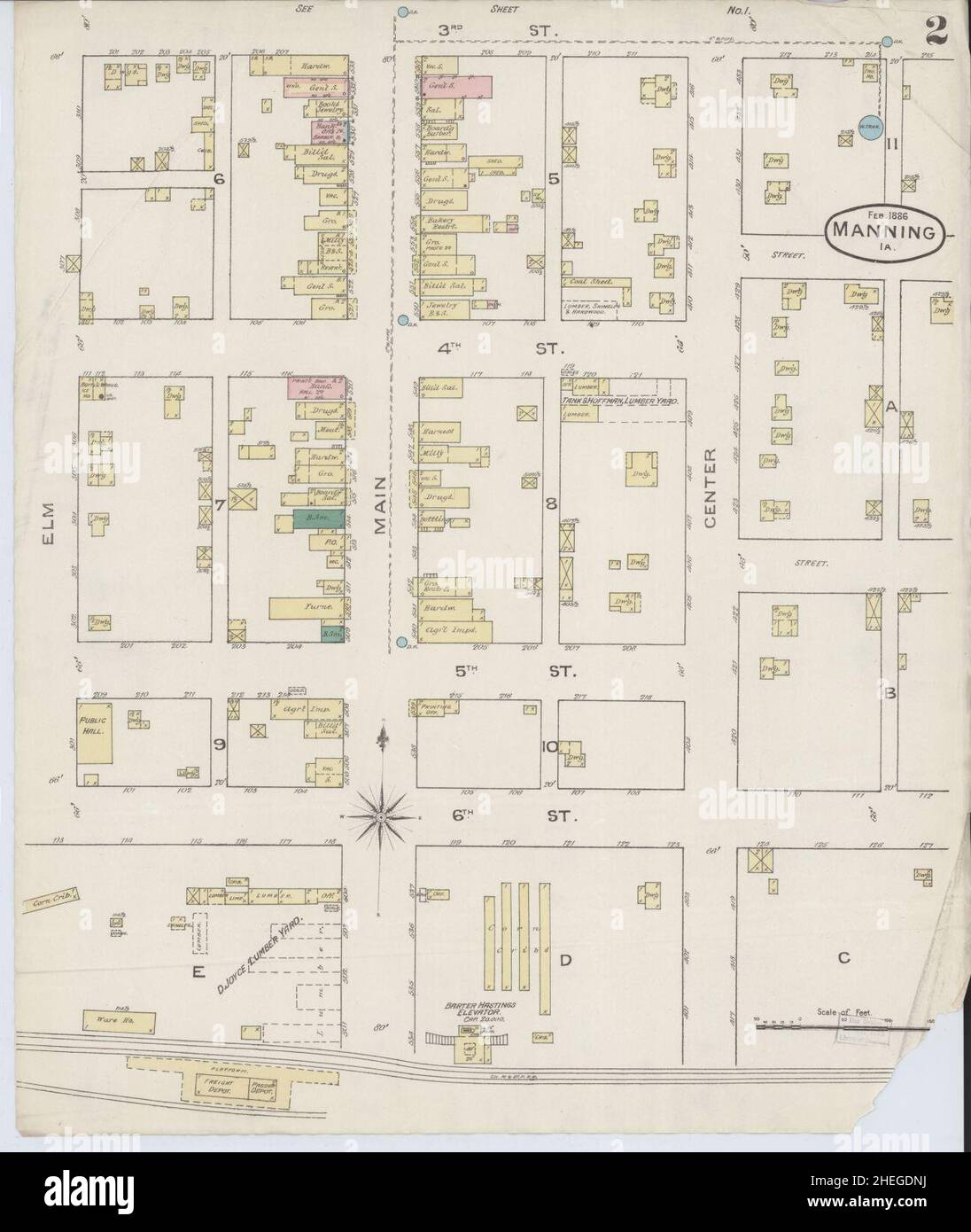 Manning iowa map hi-res stock photography and images - Alamy