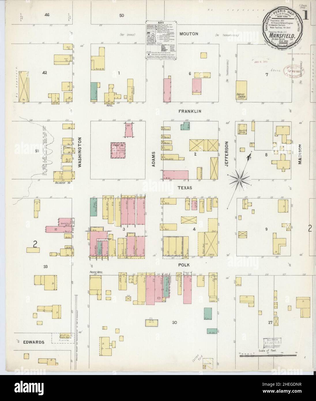 De soto map hi-res stock photography and images - Alamy