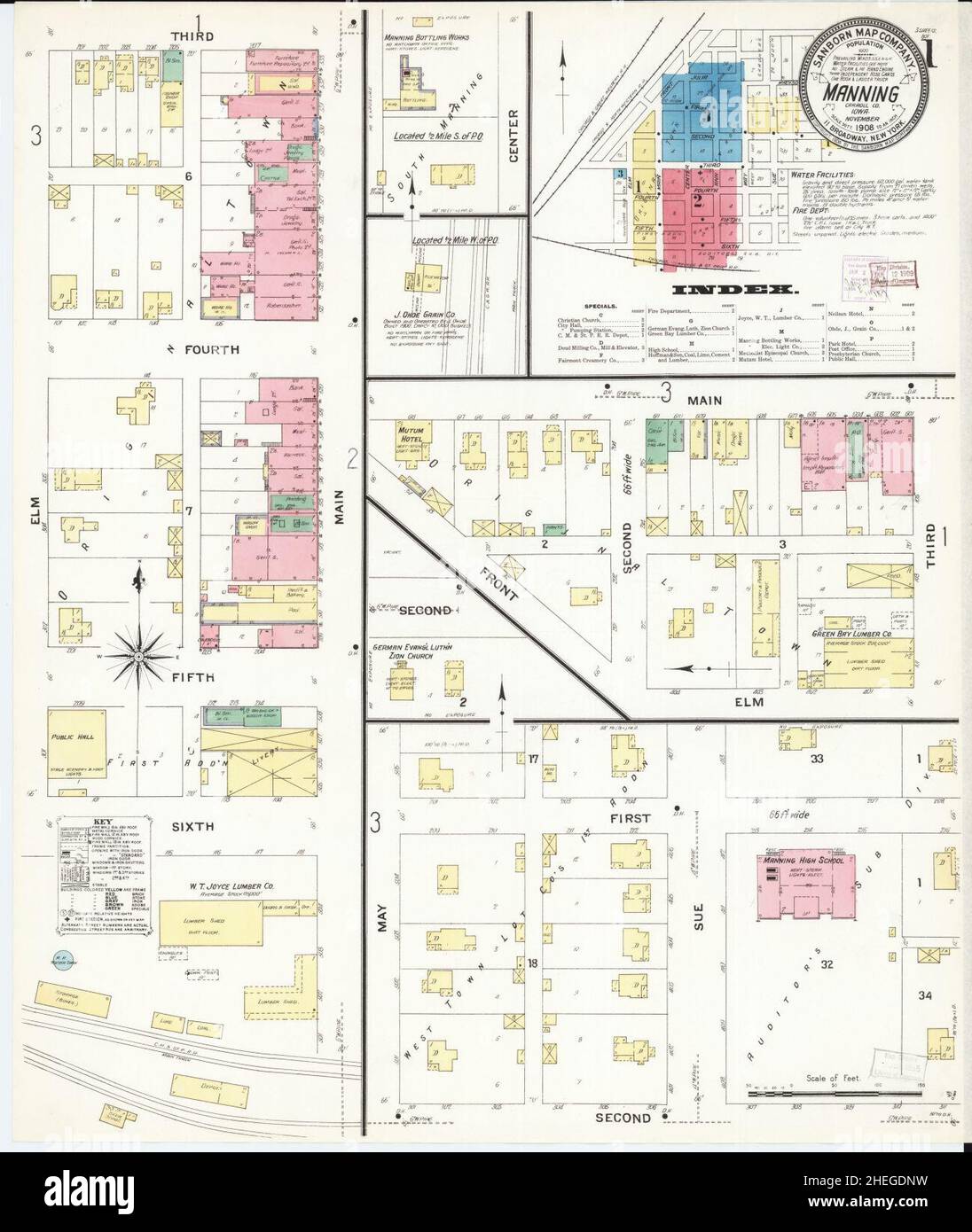 Manning iowa map hi-res stock photography and images - Alamy