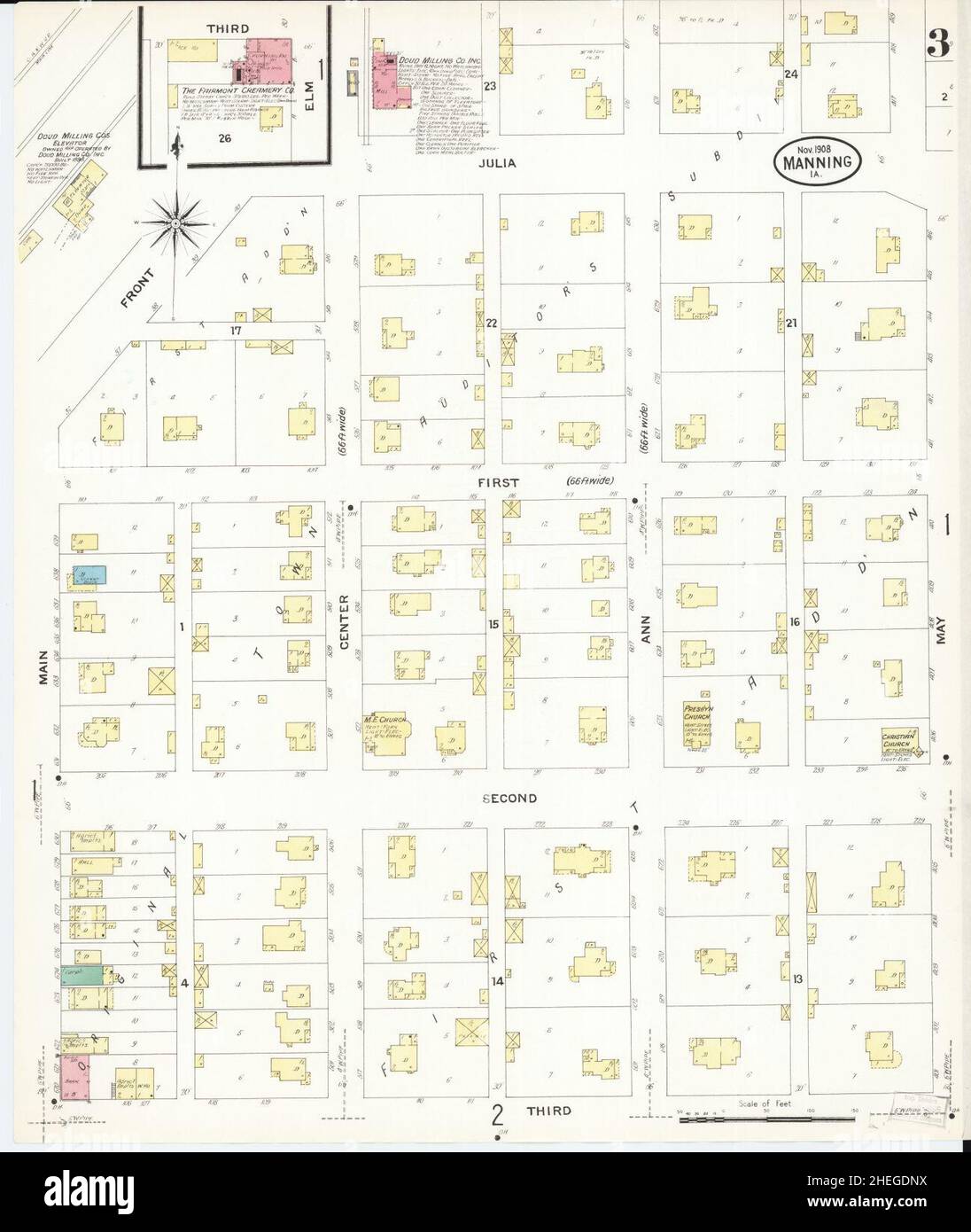 Manning iowa map hi-res stock photography and images - Alamy