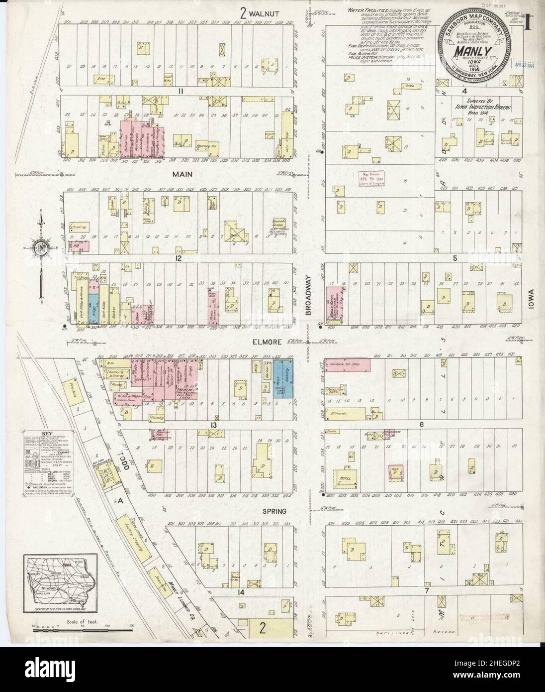 Worth county map hi-res stock photography and images - Alamy