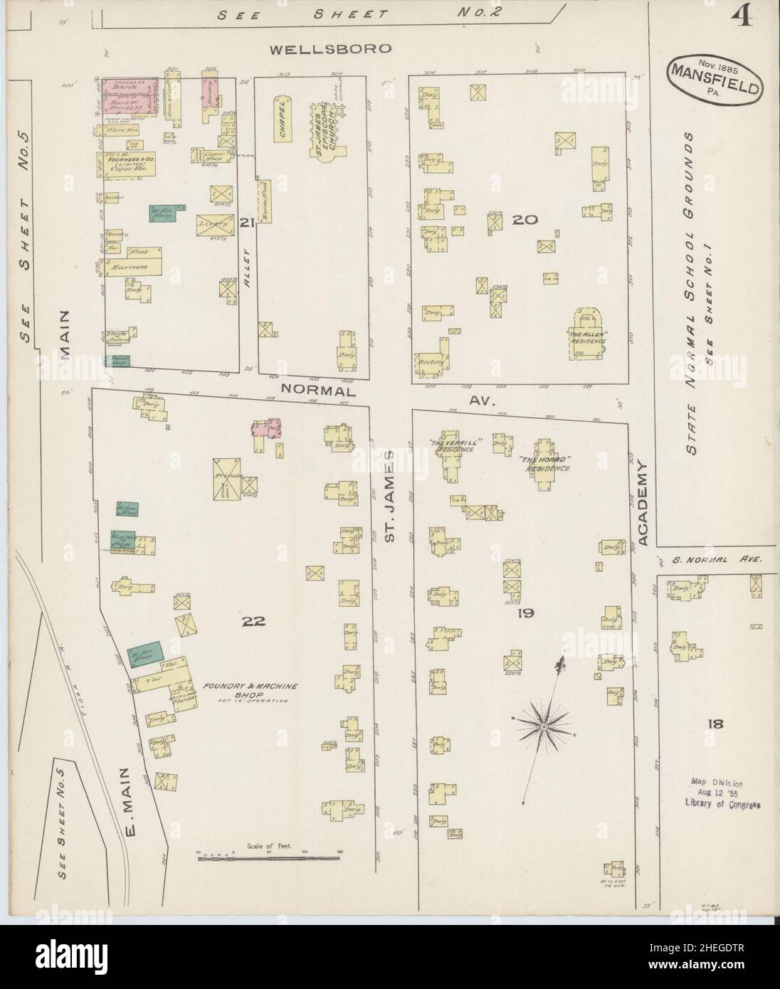 Mansfield pennsylvania map hi-res stock photography and images - Alamy