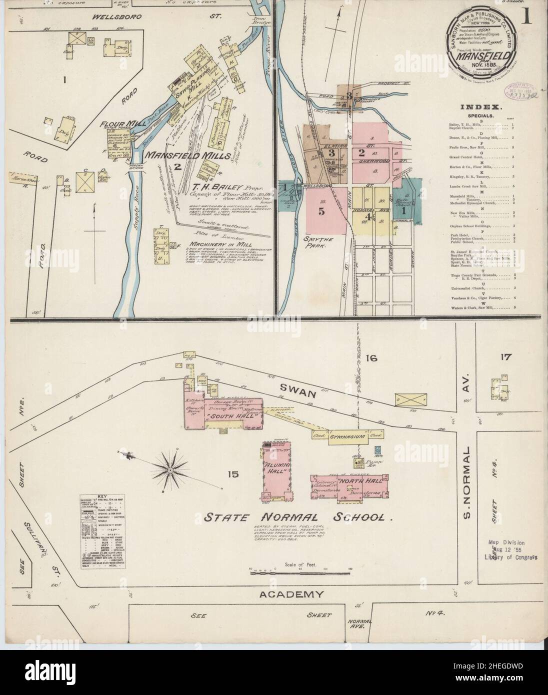 Mansfield pennsylvania map hi-res stock photography and images - Alamy