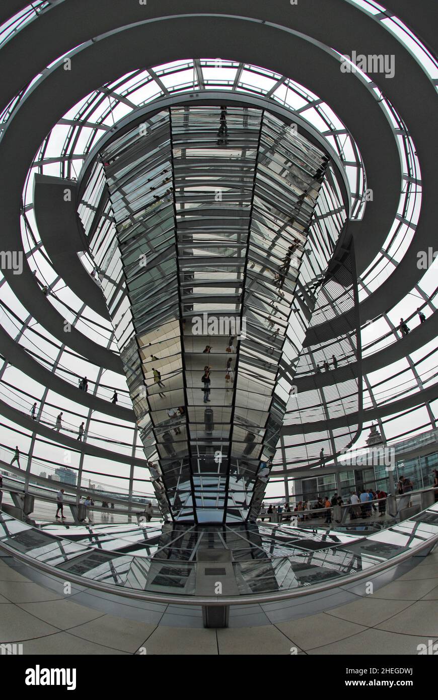 GERMANY, BERLIN, MITTE, DOME OF THE REICHSTAG (ARCHITECT: NORMAN FOSTER ...