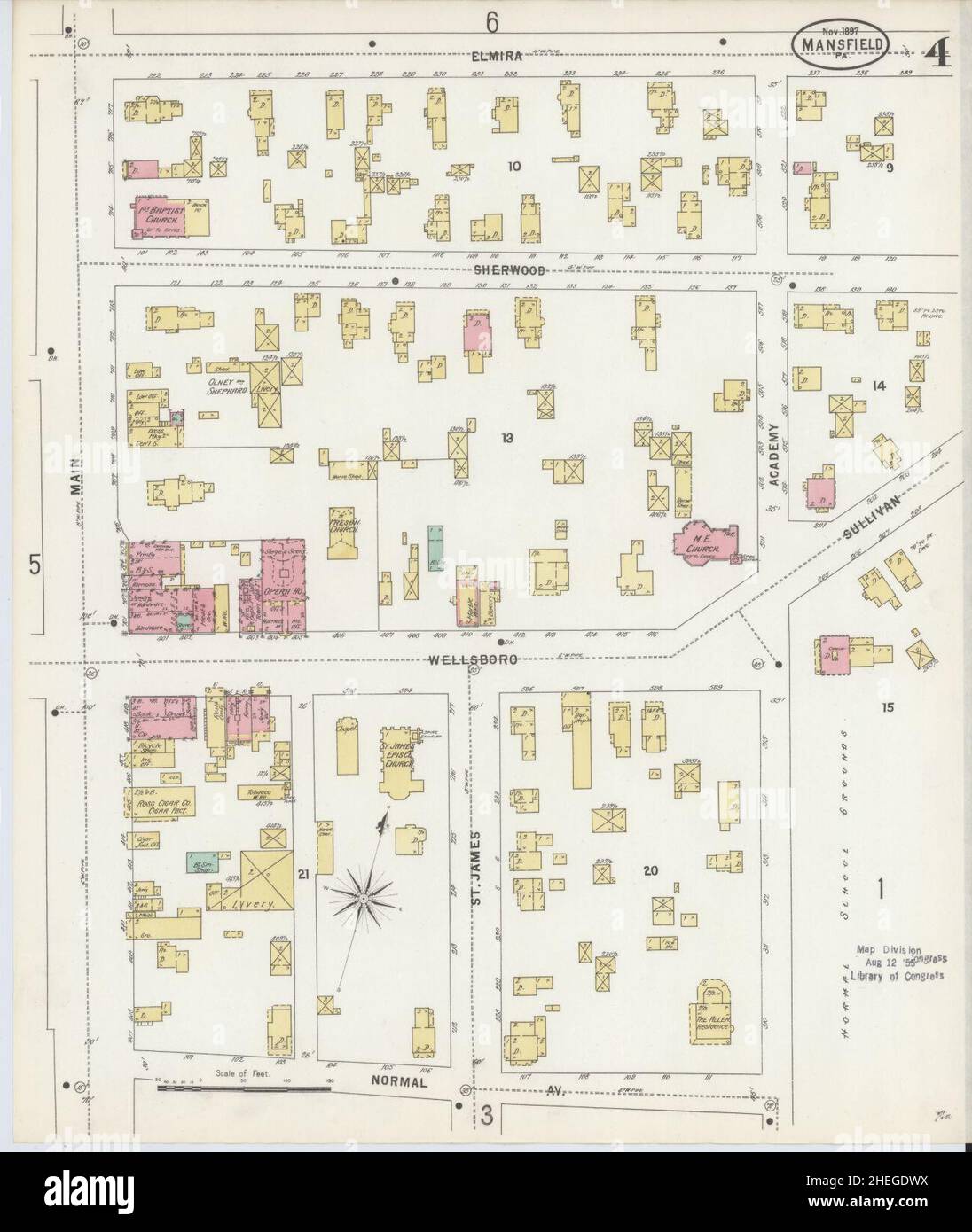 Mansfield pennsylvania map hi-res stock photography and images - Alamy
