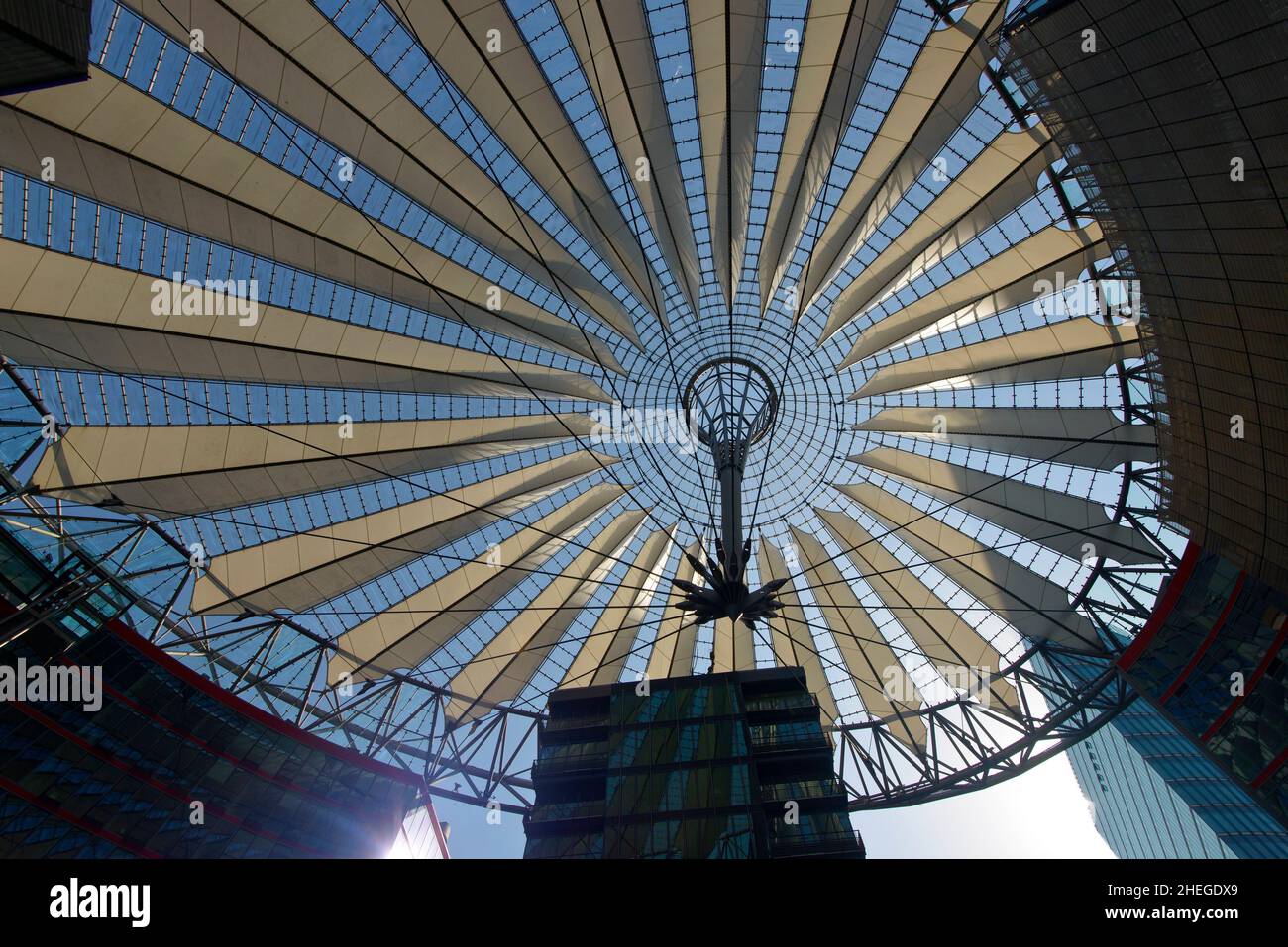 GERMANY, BERLIN, MITTE, POTSDAMER PLATZ, THE SONY CENTER DOME Stock ...