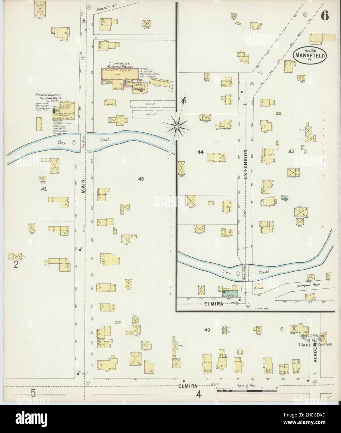 Mansfield pennsylvania map hi-res stock photography and images - Alamy