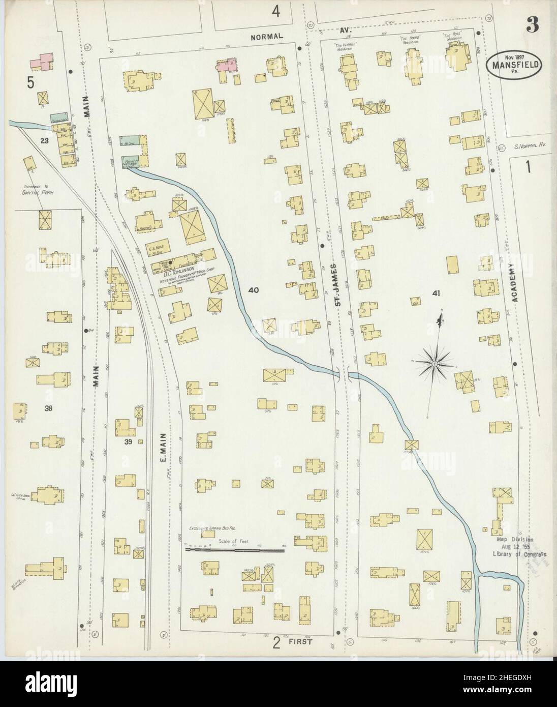 Mansfield pennsylvania map hi-res stock photography and images - Alamy