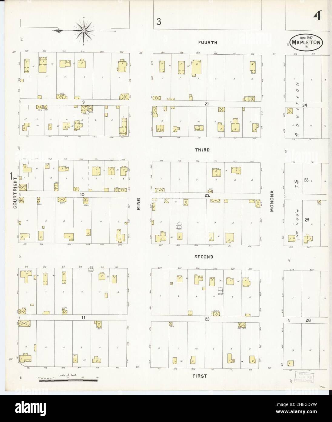 Map of monona hi-res stock photography and images - Alamy