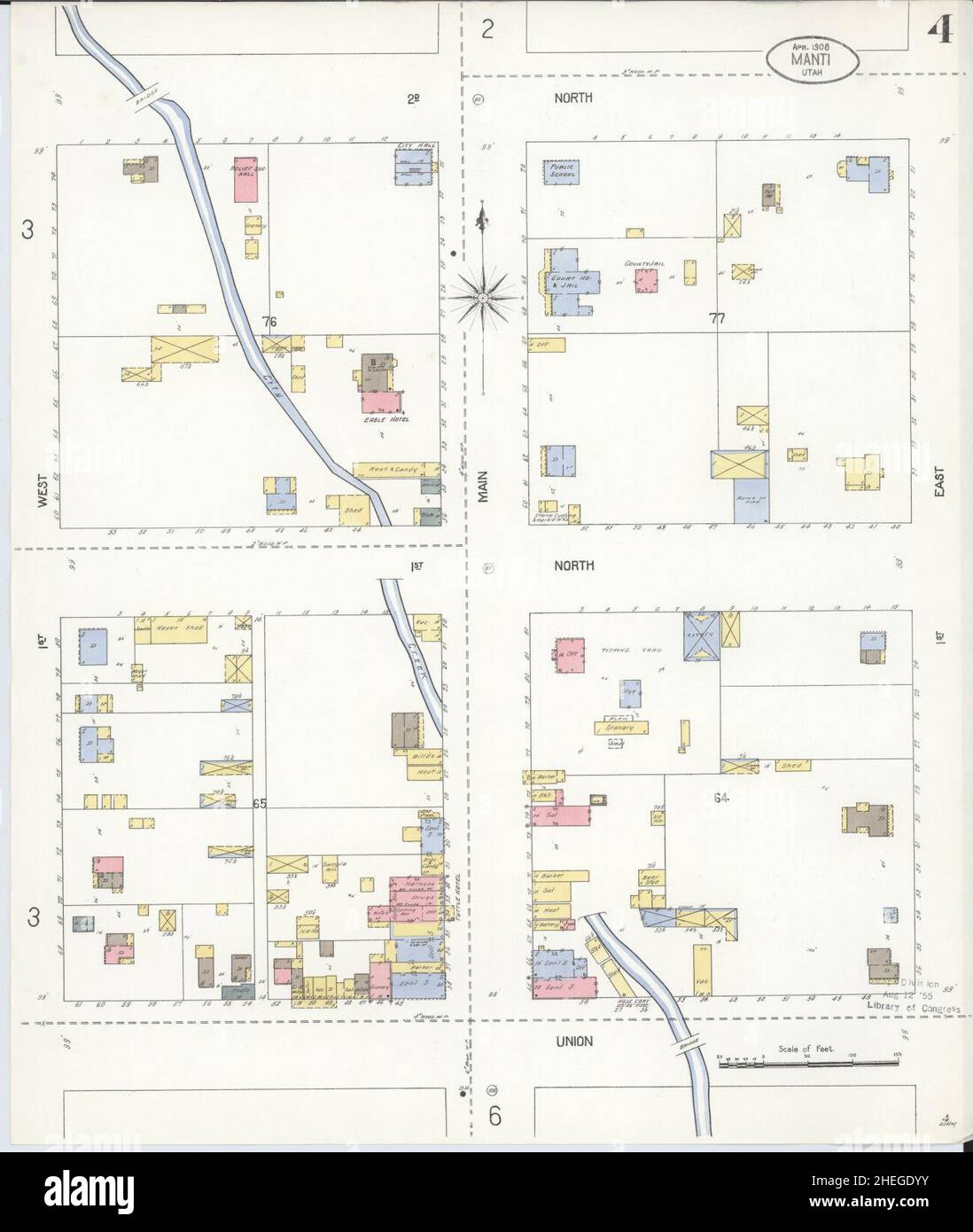 Sanpete county map hi-res stock photography and images - Alamy