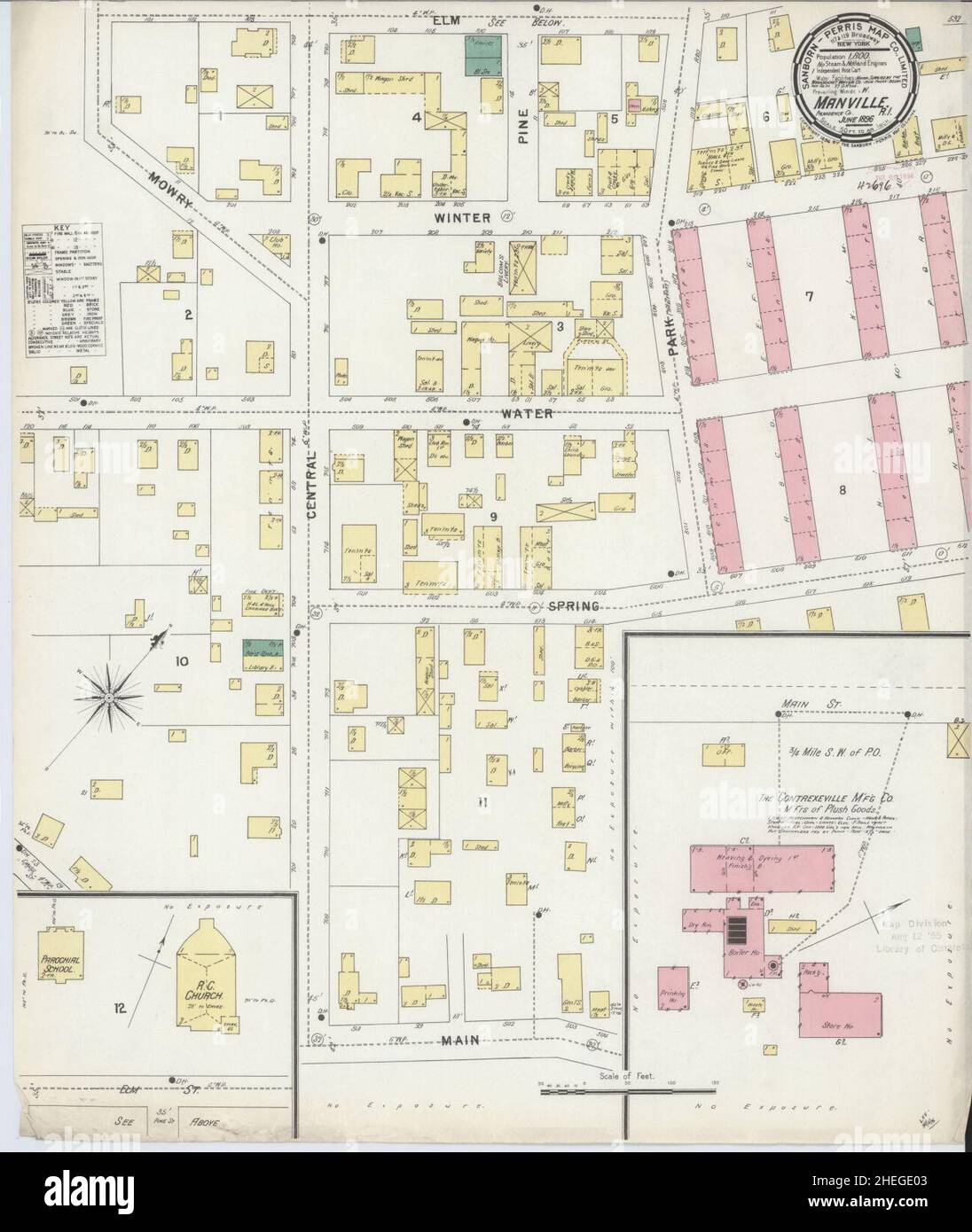 Map of manville hi-res stock photography and images - Alamy