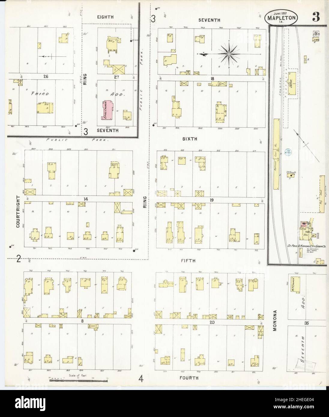 Map of monona hi-res stock photography and images - Alamy