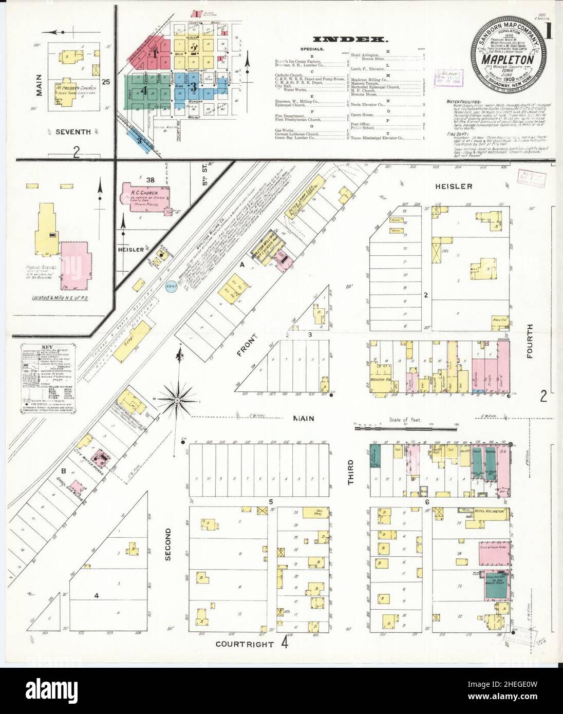 Map of monona hi-res stock photography and images - Alamy
