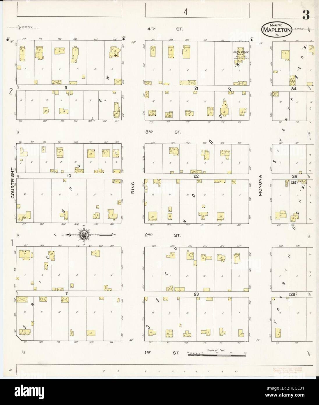 Map of monona hi-res stock photography and images - Alamy