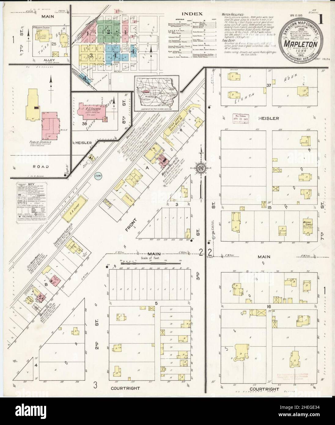 Map of monona hi-res stock photography and images - Alamy