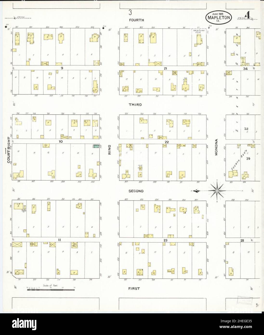 Map of monona hi-res stock photography and images - Alamy