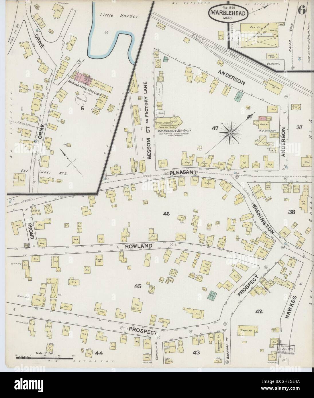Sanborn Fire Insurance Map from Marblehead, Essex County, Massachusetts ...