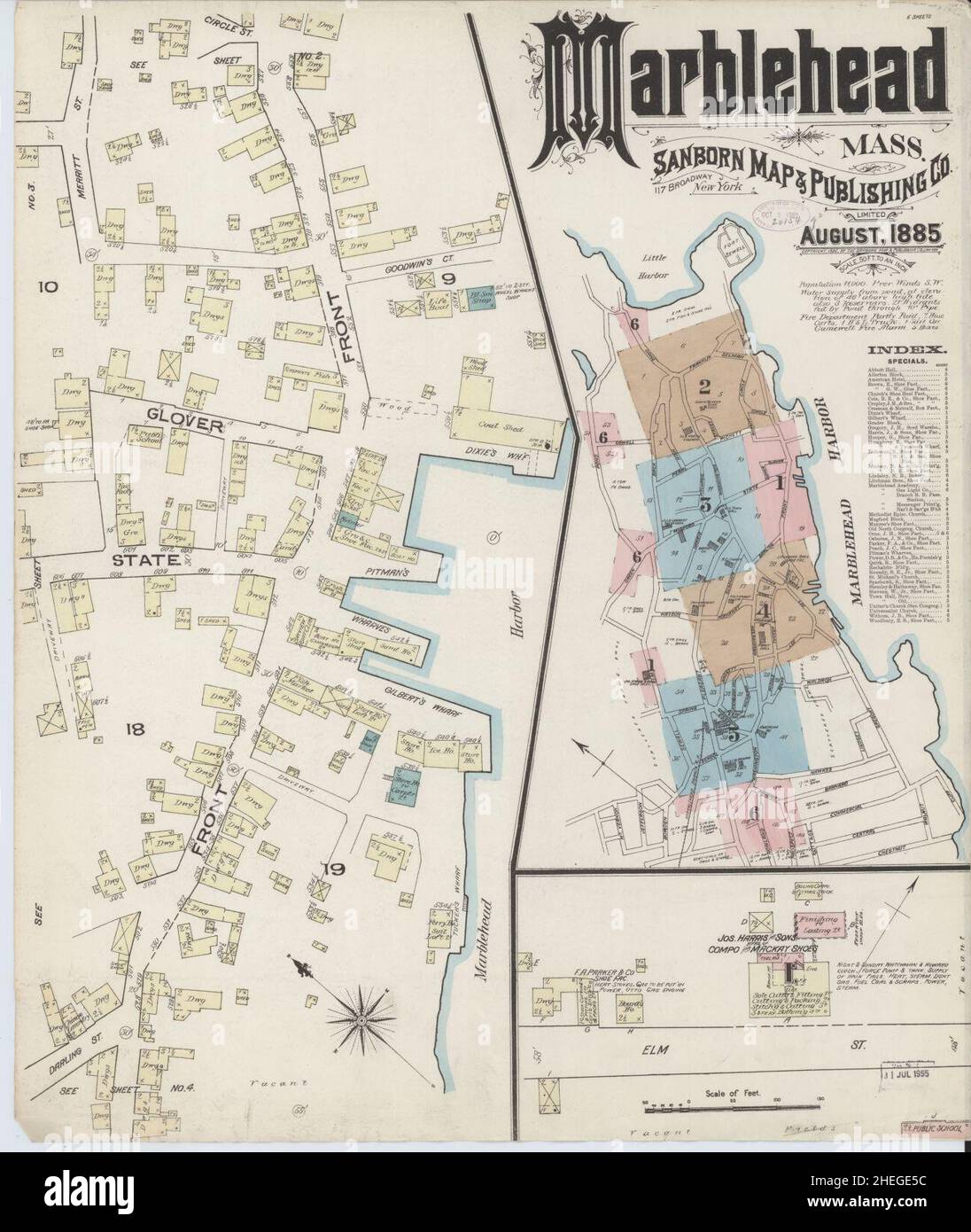 Sanborn Fire Insurance Map from Marblehead, Essex County, Massachusetts ...