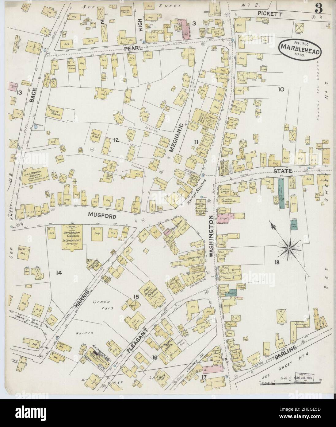 Sanborn Fire Insurance Map from Marblehead, Essex County, Massachusetts ...
