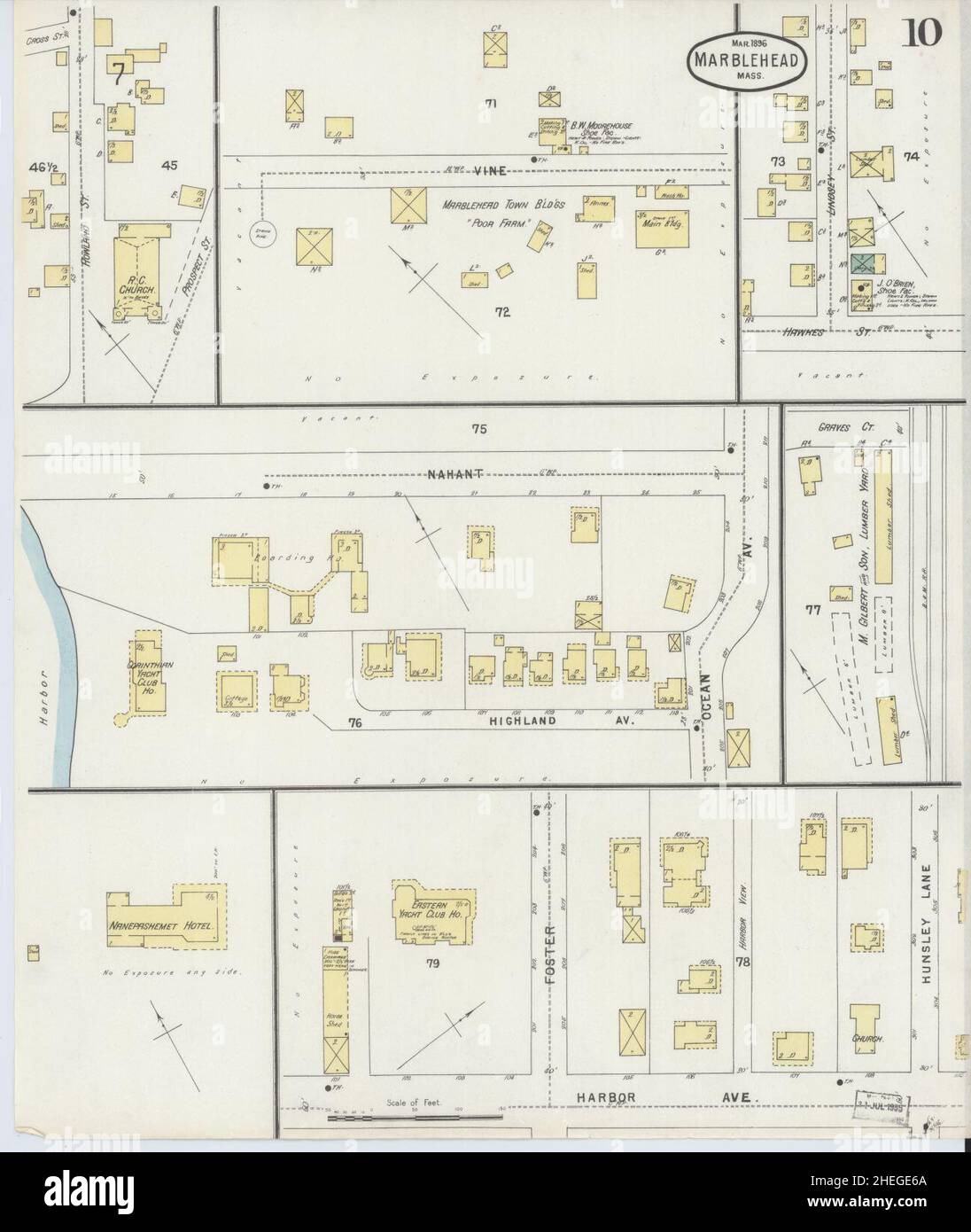 Sanborn Fire Insurance Map from Marblehead, Essex County, Massachusetts ...