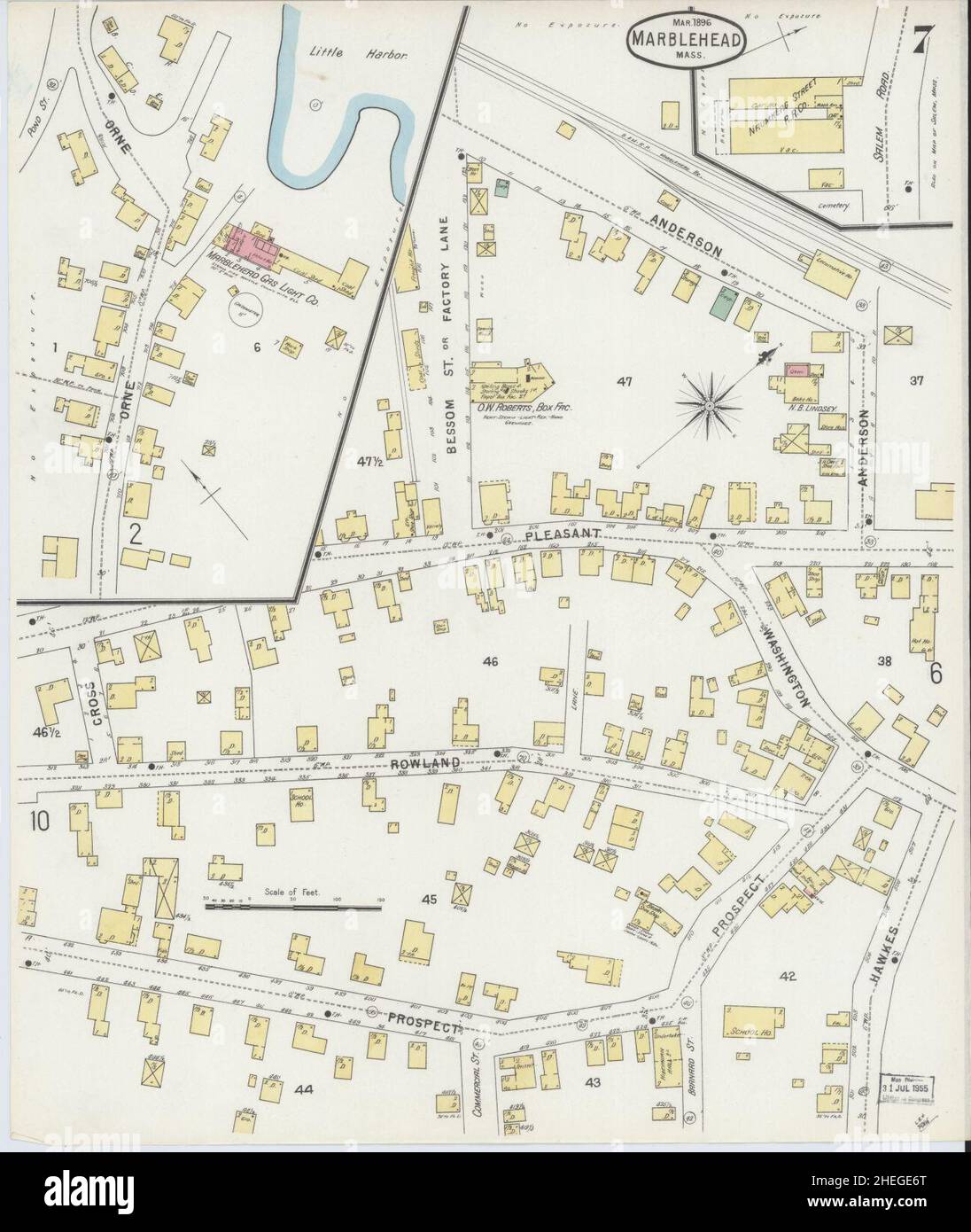 Sanborn Fire Insurance Map from Marblehead, Essex County, Massachusetts ...