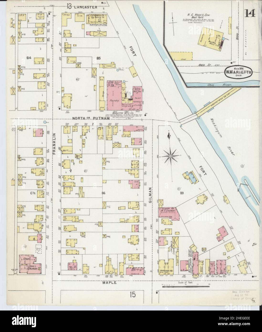 Marietta ohio map hi-res stock photography and images - Alamy