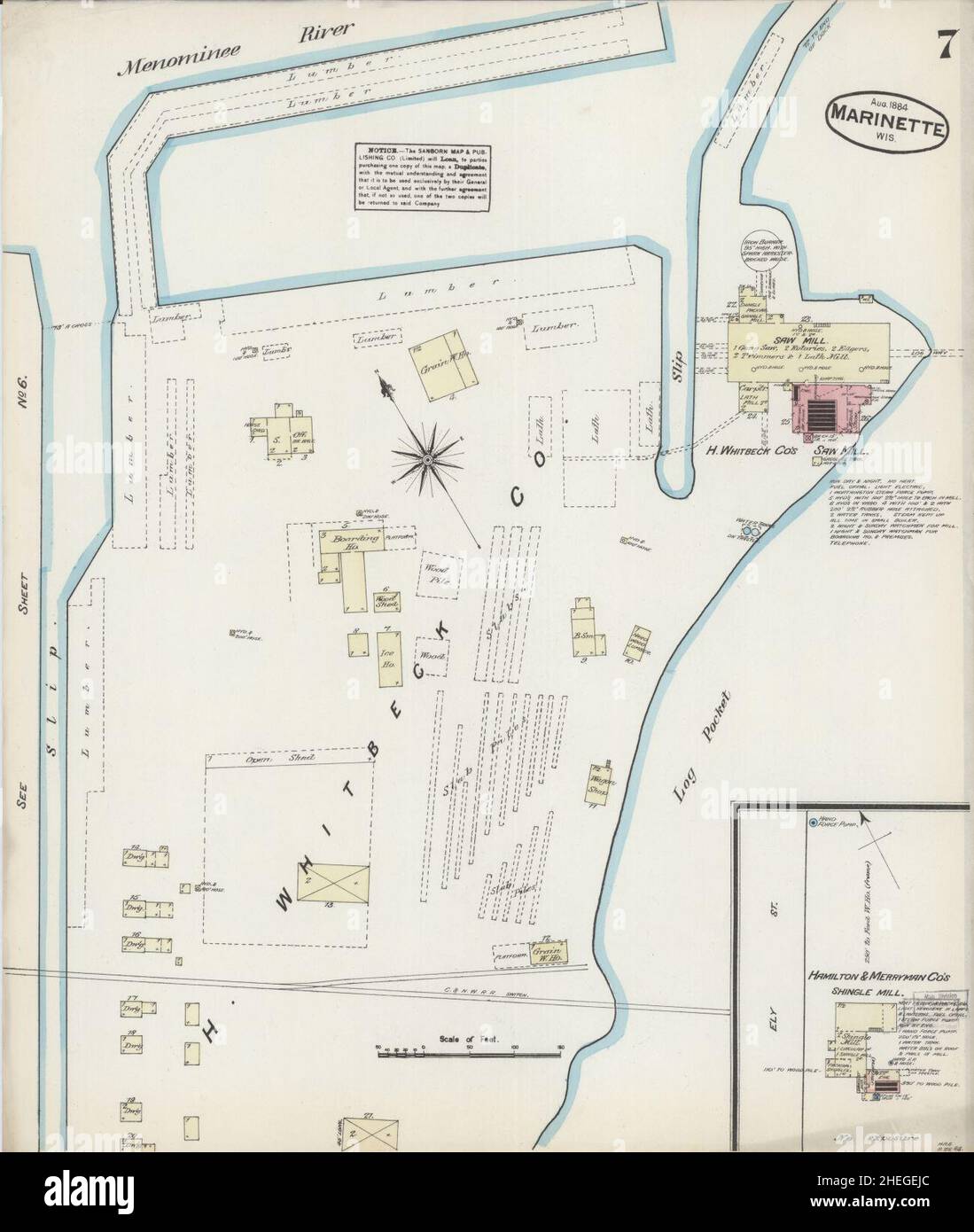 Map of marinette hi-res stock photography and images - Alamy